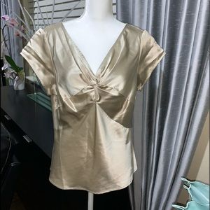 Talbots | Tops | Talbots Pure Silk Beautiful Sleeveless Gold Top | Poshmark